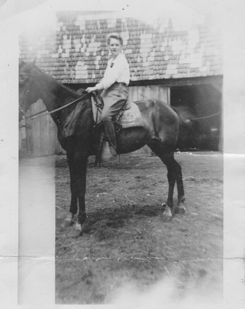Family Photos Friday: Grams On Horseback | Colleen Robledo Greene