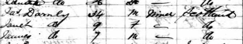 My 4th Great Grandpa James Darnley Immigrates from Scotland 1865 ...