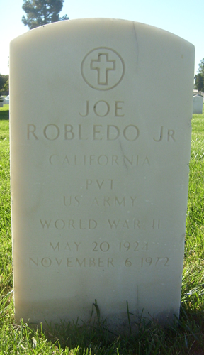 Great Uncle Jose Robledo, Jr., WWII Vet, Interred at Los Angeles ...