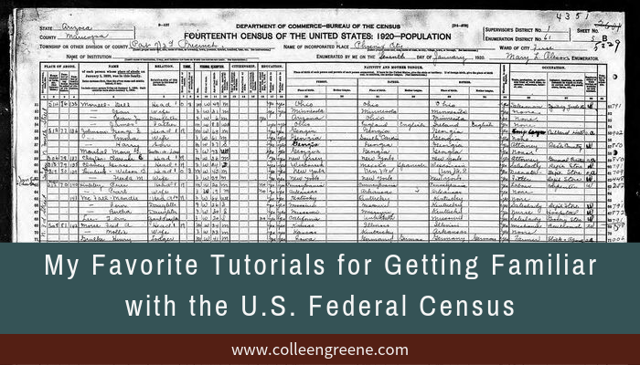 My Favorite Tutorials for Getting Familiar with the U.S. Federal Census ...