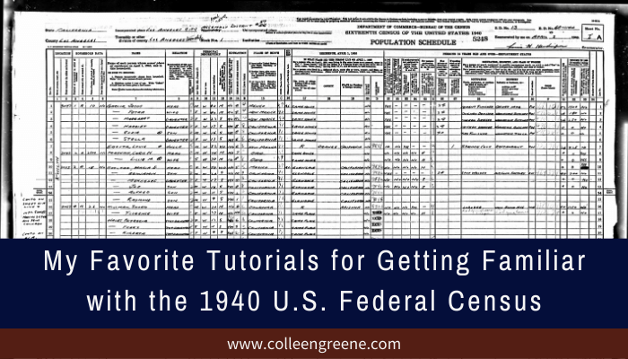 My Favorite Tutorials for Getting Familiar with the 1940 U.S. Federal ...